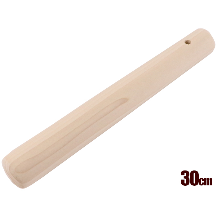 24cm 木製 プチリュバ 【市場】当り棒(すりこぎ棒)